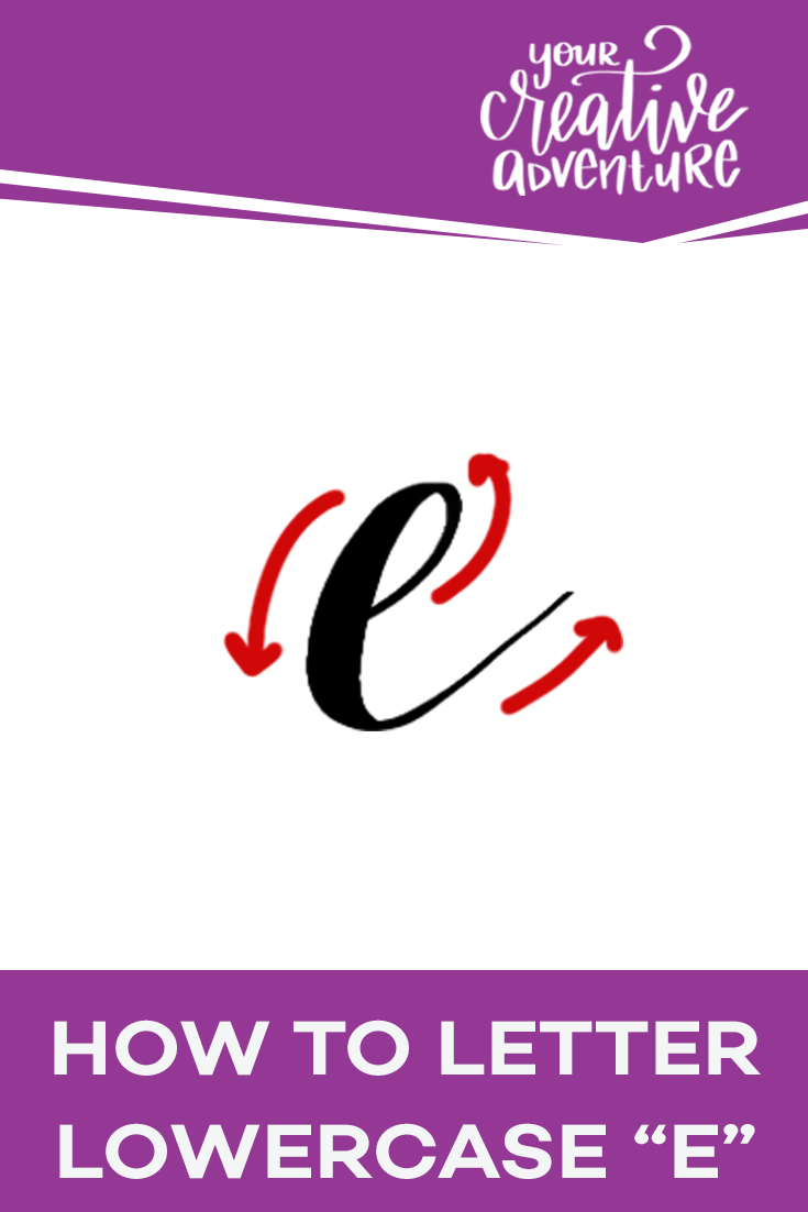 Learning How to Letter the Lowercase "e"